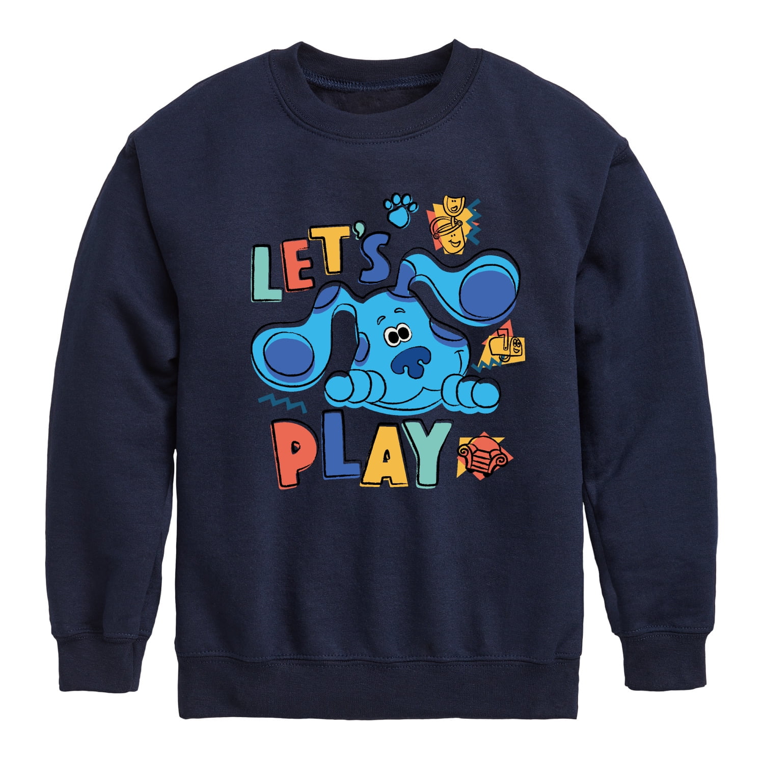 Blue's Clues & You! - Let's Play - Toddler & Youth Crewneck Fleece ...