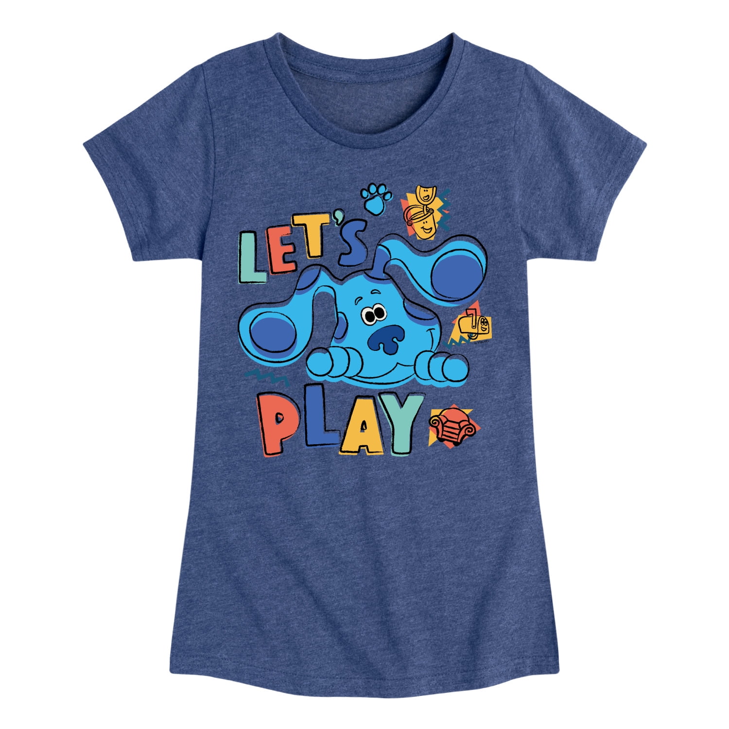 Blue's Clues & You! - Let's Play - Toddler & Youth Girls Short Sleeve ...