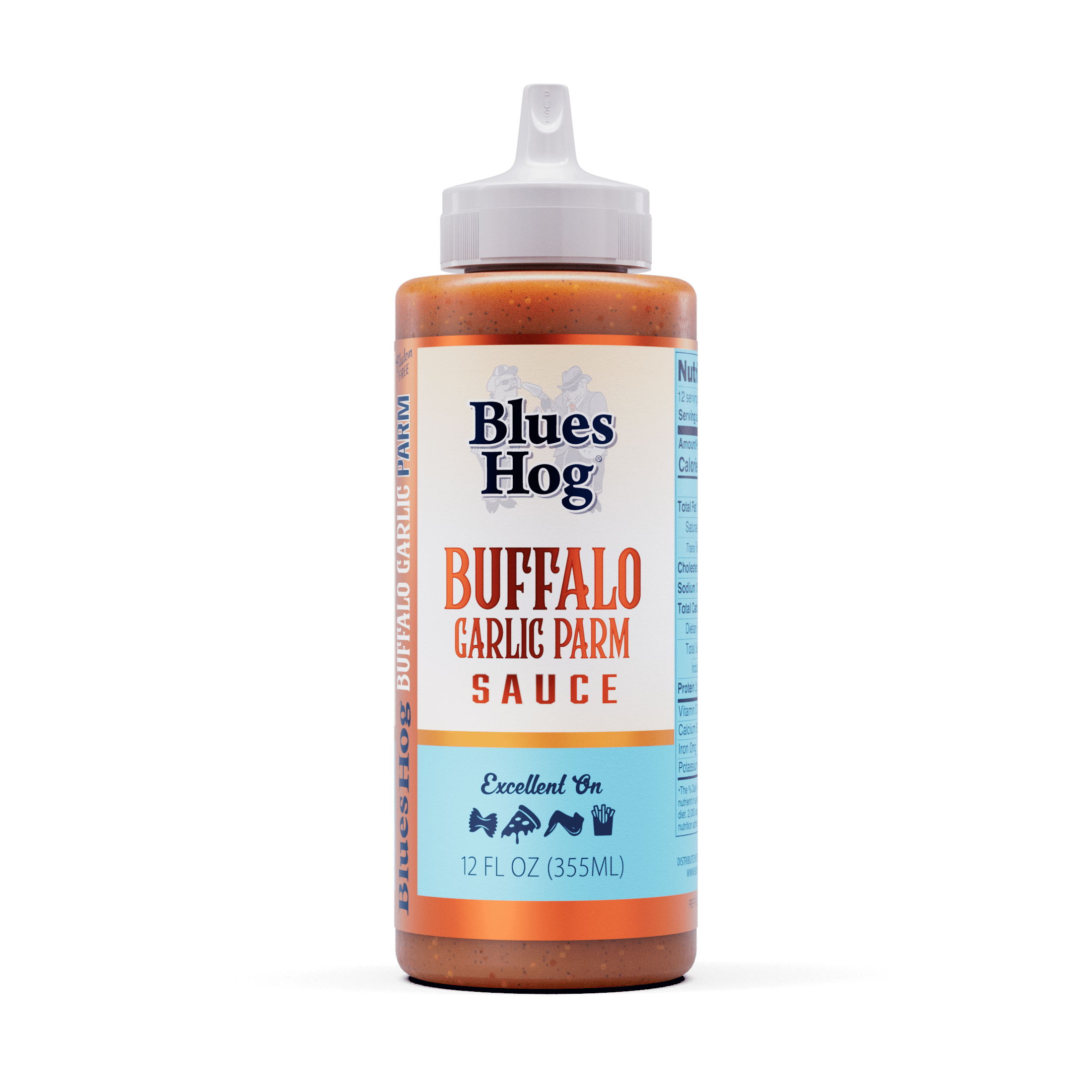 Blues Hog Buffalo Garlic Parm Sauce for Marinades & Dipping, Gluten ...