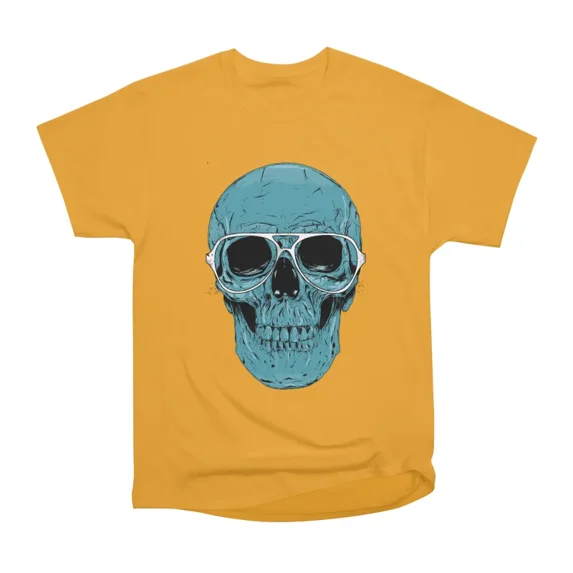 Blue skull II T-Shirt Tee Gift For Him Merch For Her Apparel For Friend ...