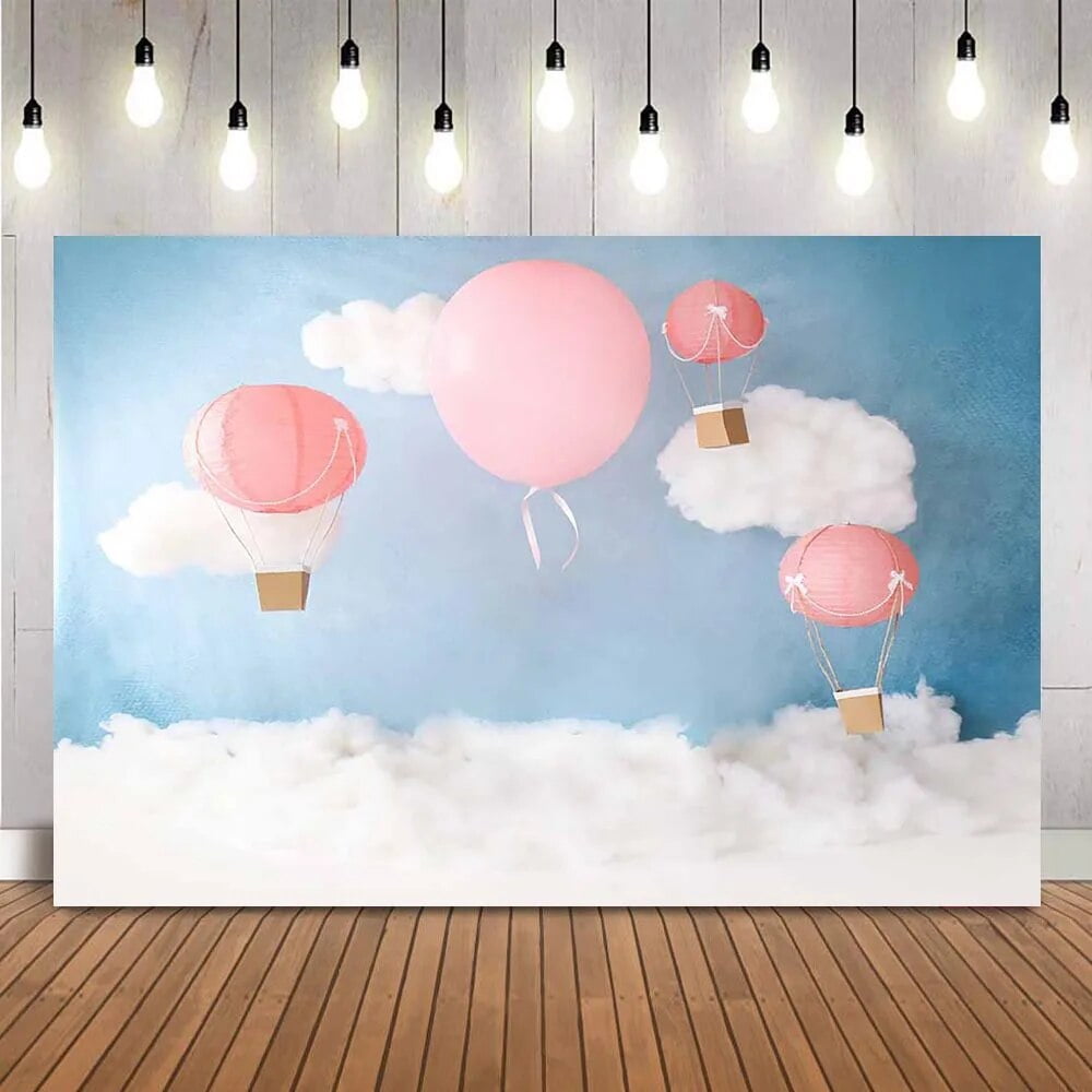 Blue sky white clouds portrait newborn kids backdrop for photography ...