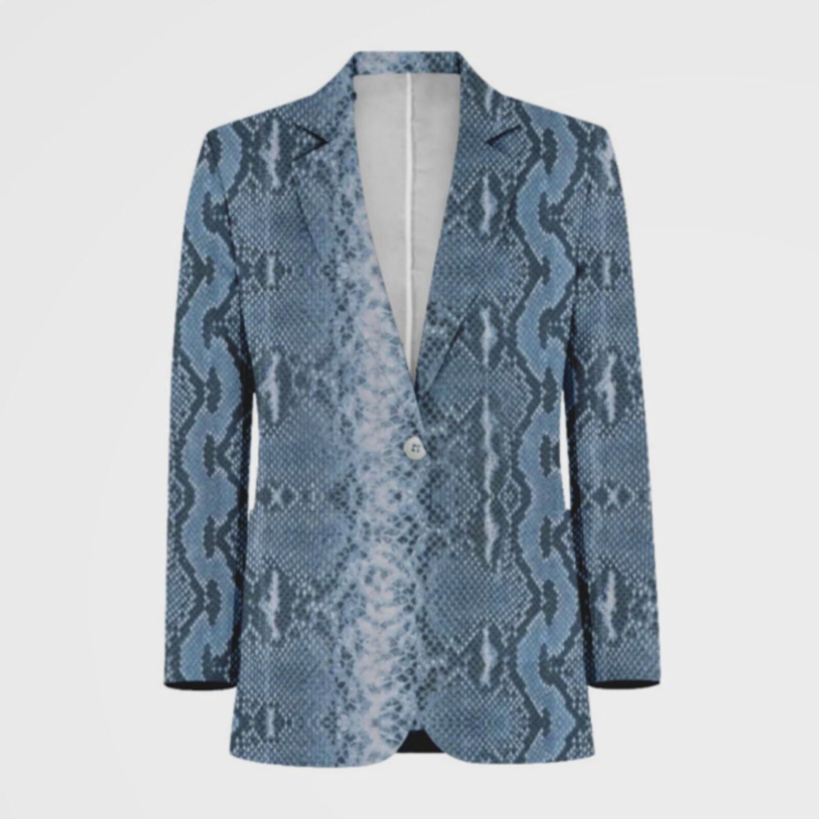 Blue snake pattern-01 Men Blazers Slim Clothing Summer Jacket Man ...
