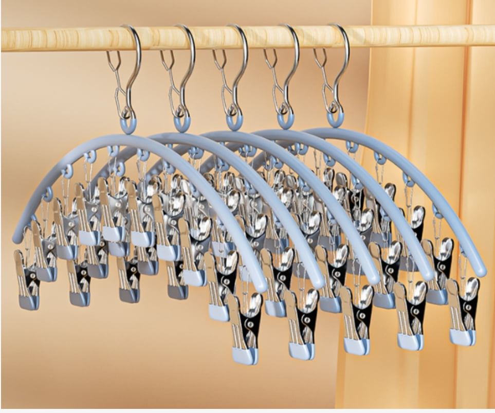 Blue sock rack with 10 positions, made of plastic 03 - Walmart.com