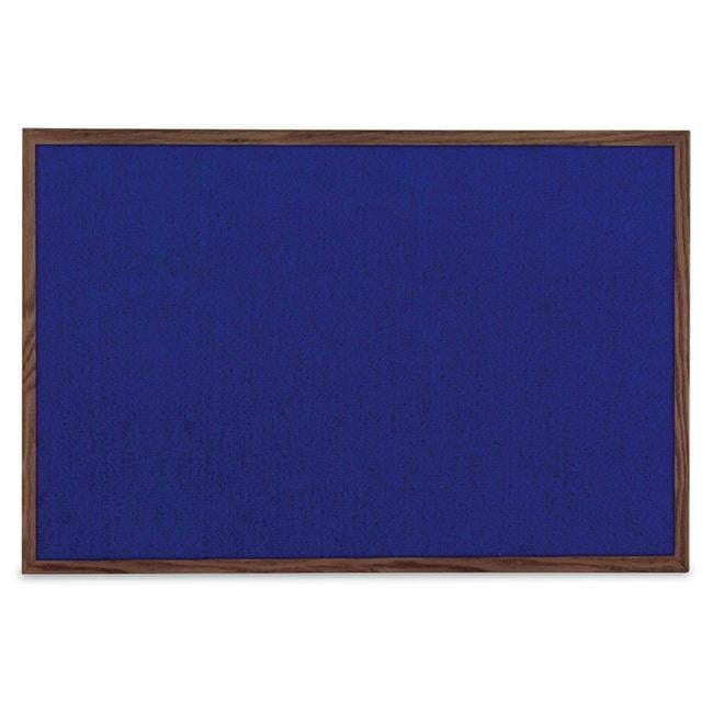 Blue tack board 36' x 24' with Walnut wood frame - Walmart.com