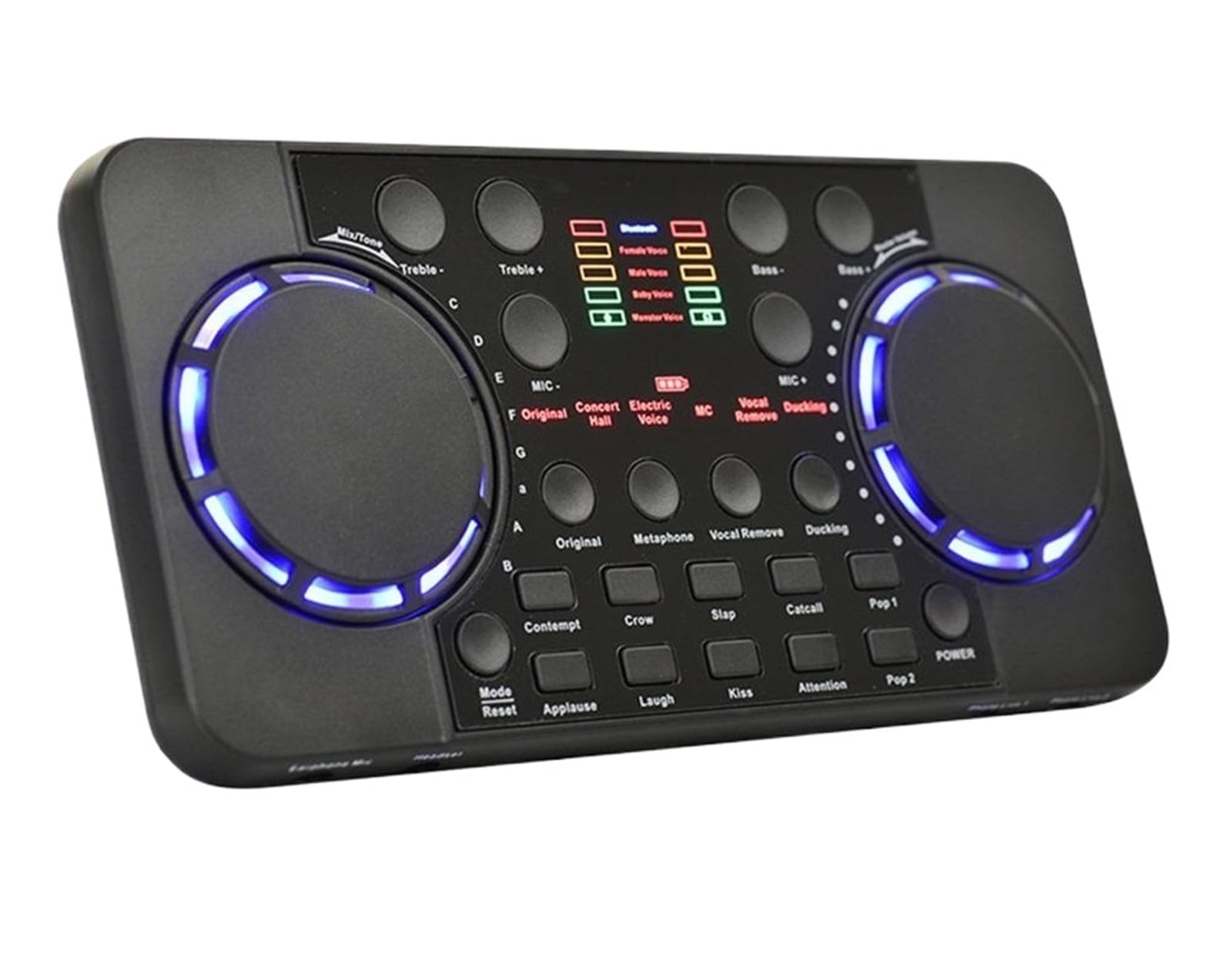 Blue tooth Mini *dio Mixer Sound Card Portable Board DJ 16 Digital ...