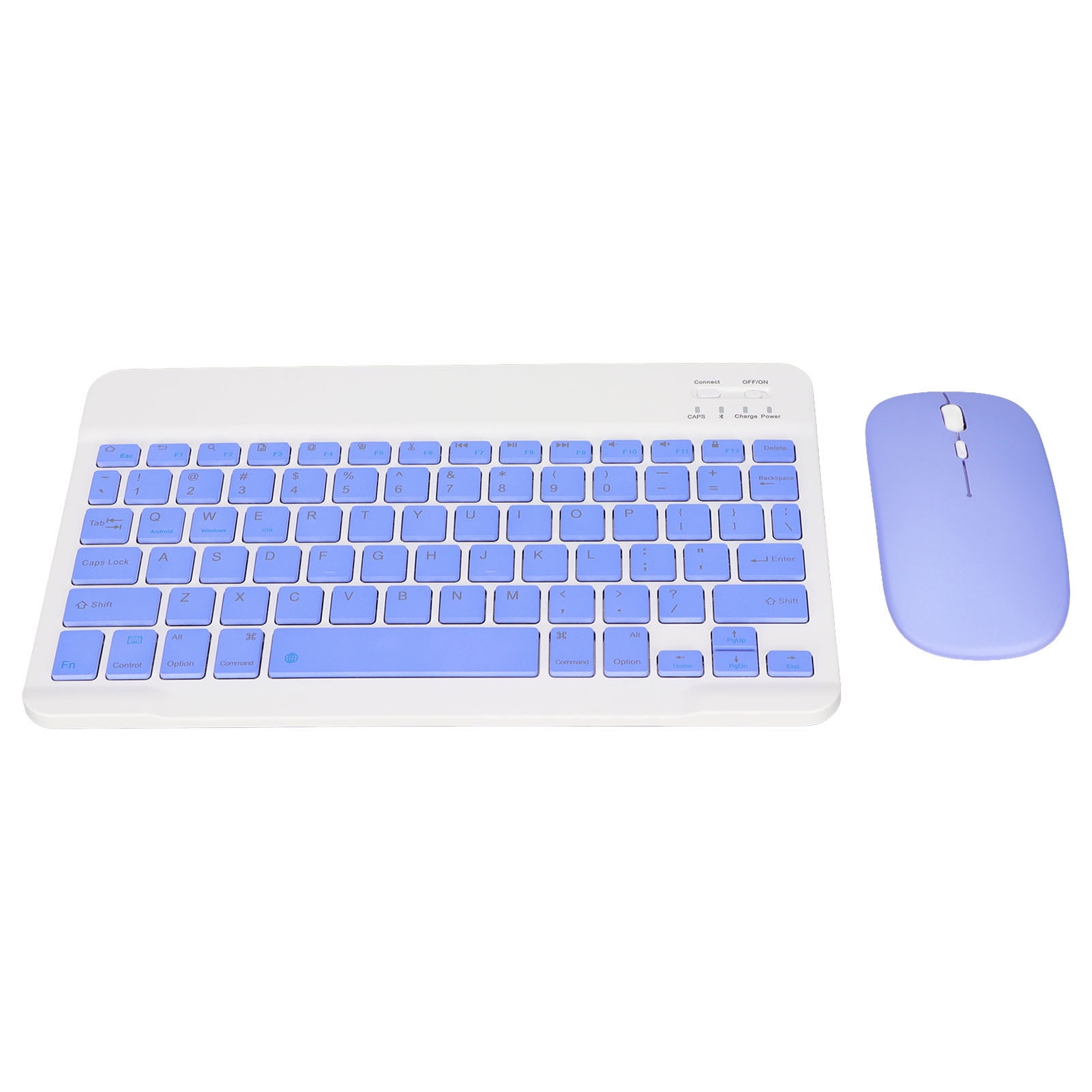 Blue tooth Wire less Keyboard and Mouse Combo,Ultra-Slim Ergonomic ...
