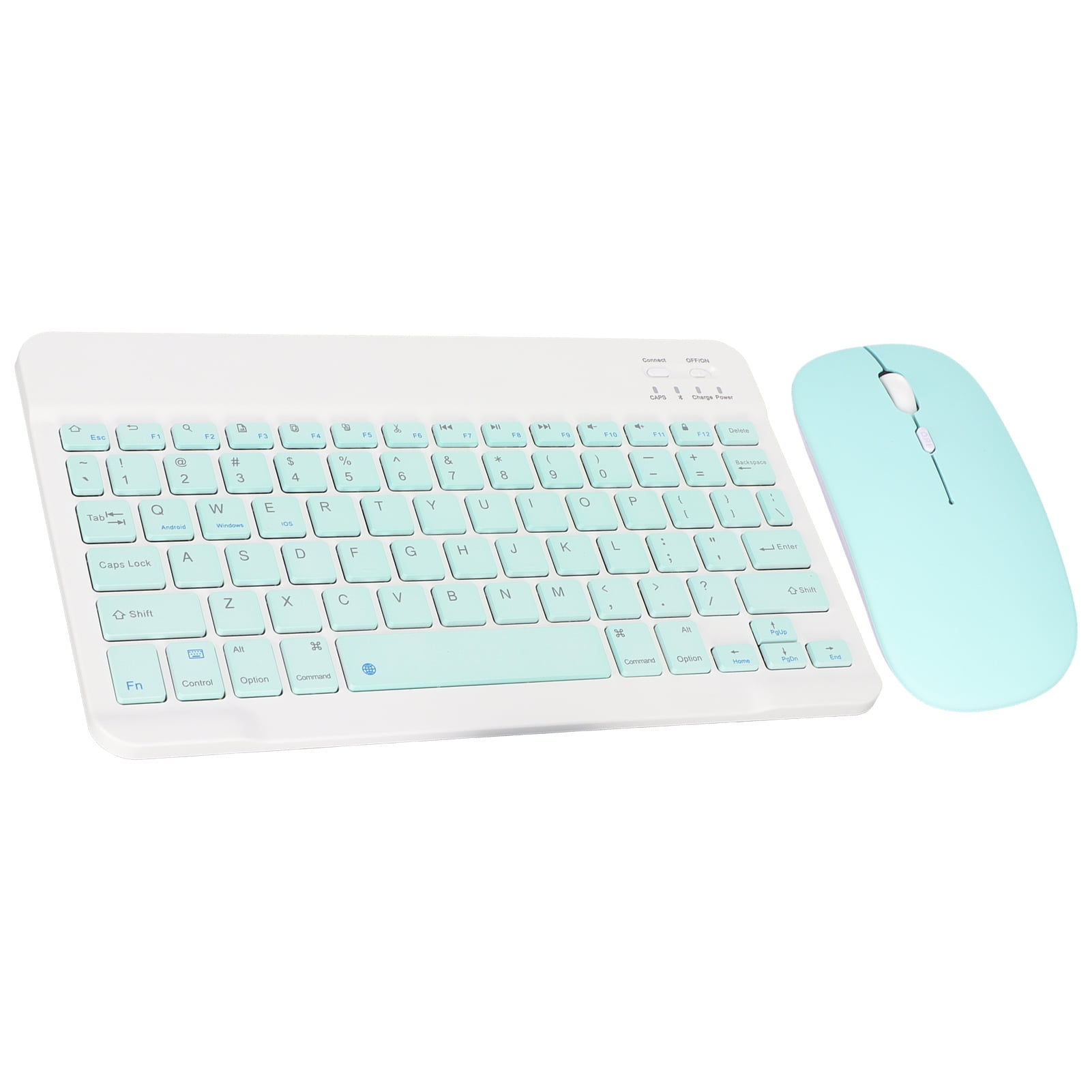 Blue tooth Wire less Keyboard and Mouse Combo,Ultra-Slim Ergonomic ...