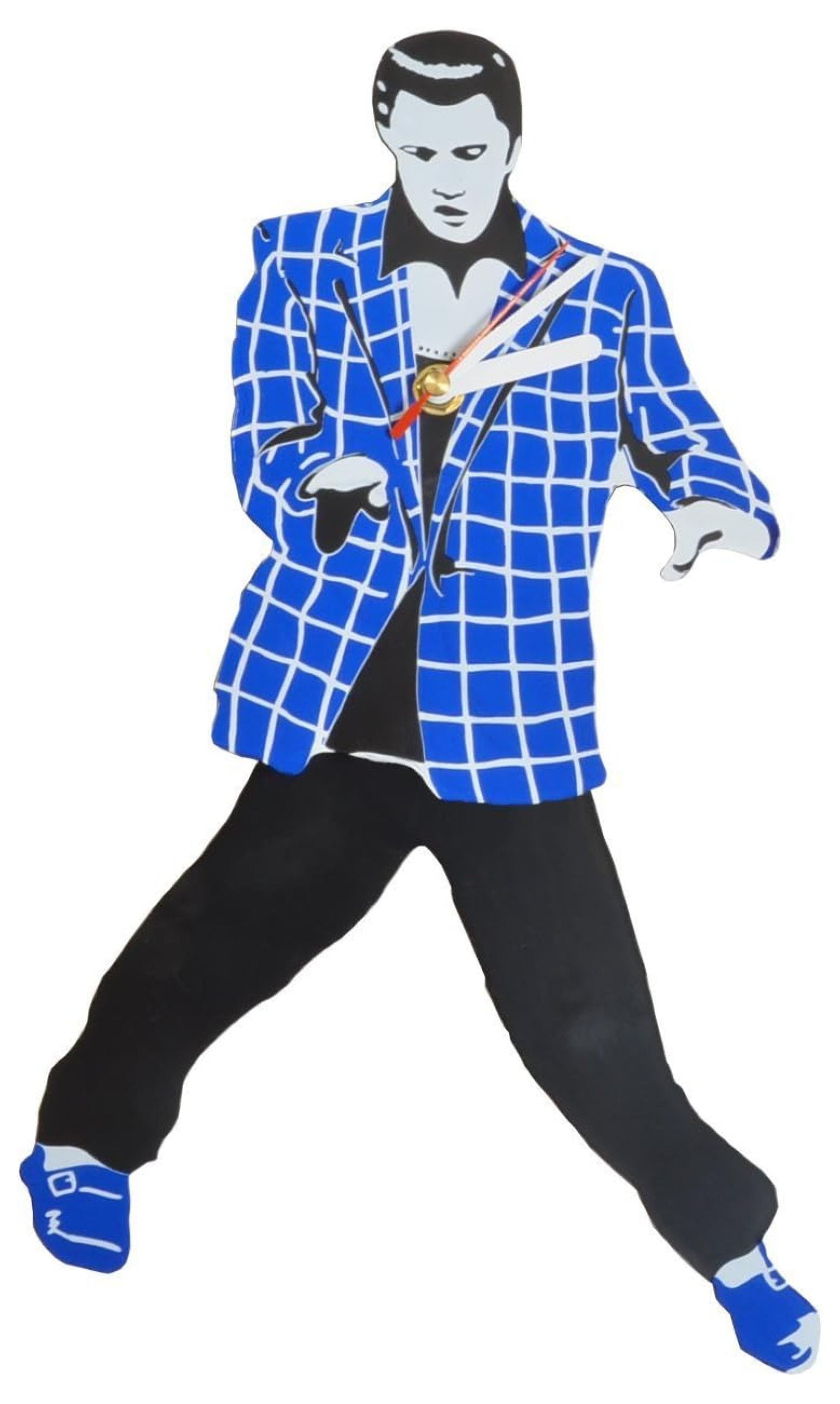 Blue with White Stripe Suit Clock Swinging Legs & Hips - Walmart.com