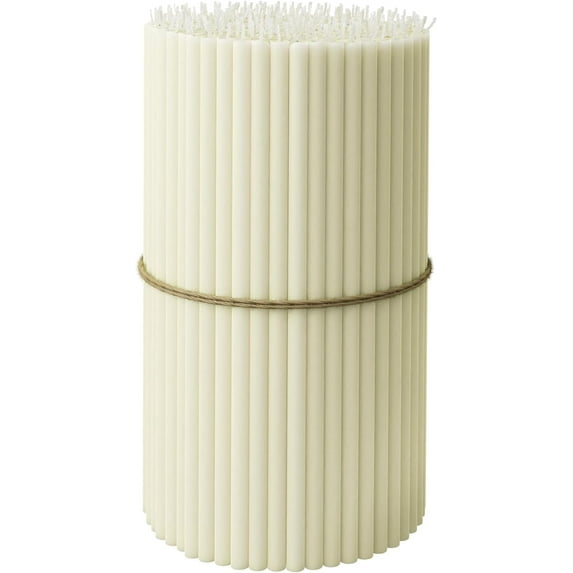 BlueBee Pure Beeswax Candles Bulk for Home - 50pcs Tall Thin Taper ...