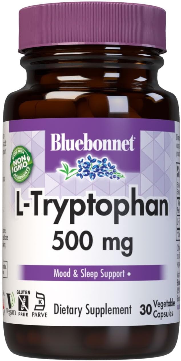 BlueBonnet L-Tryptophan 500 mg Vitamin Capsules, 30 Count - Walmart.com
