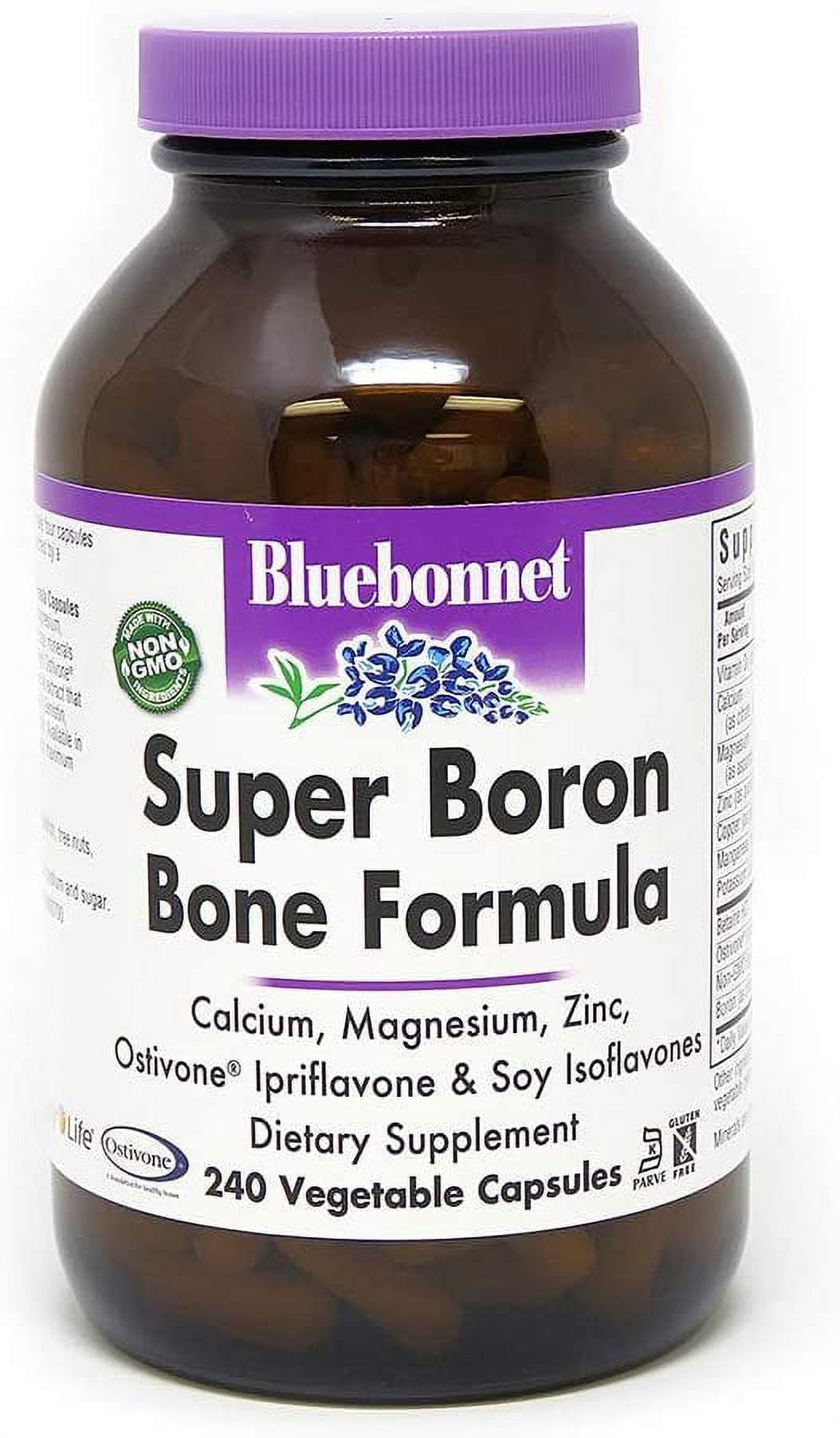 BlueBonnet Super Boron Bone Formula Vegetarian Capsules, 240 Count ...