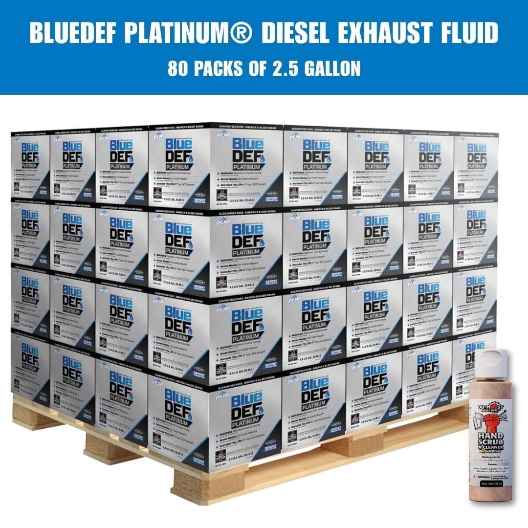 BlueDEF DEG002 Platinum Diesel Exhaust Fluid 2.5 gallon Jug (80 Pack ...