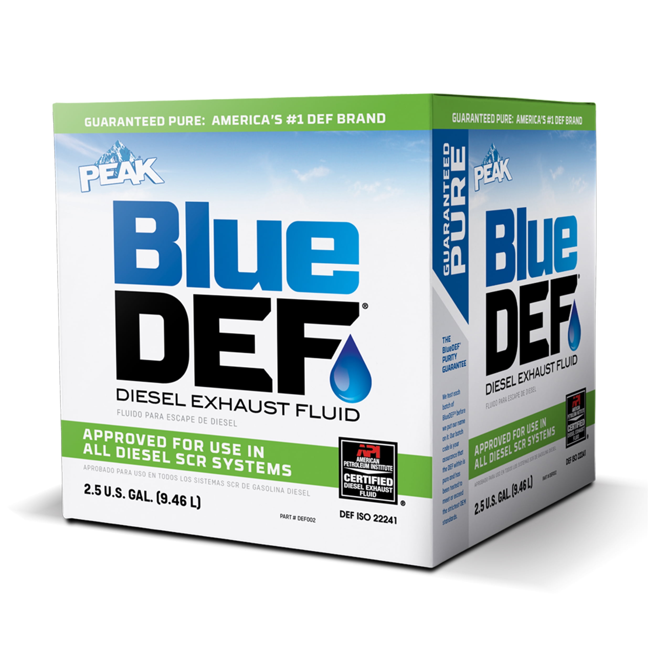 BlueDEF Diesel Exhaust Fluid (DEF) Additive, 2.5 gal, for Diesel ...