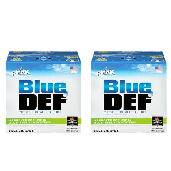 Blue Def Diesel Exhaust Fluid for Engines & Trucks, 2.5 Gallon, 2 Pack ...