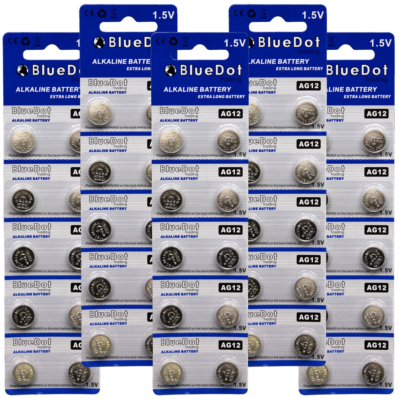 BlueDot Trading AG12 (also known as LR43 and LR1142) Alkaline Button ...