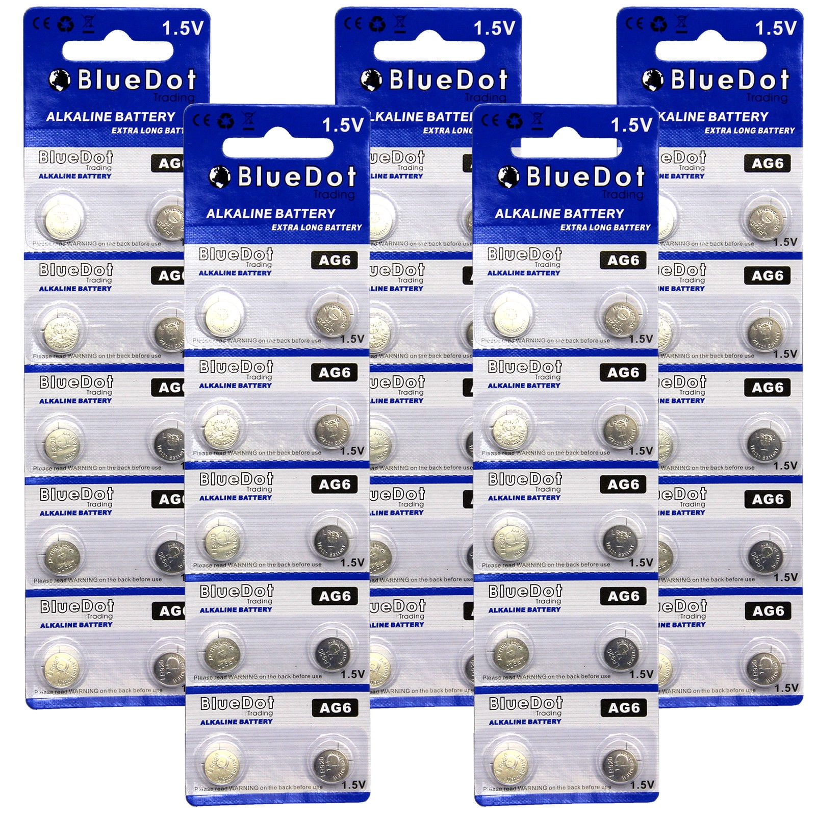 BlueDot Trading AG6 (also known as LR69 and LR921) Alkaline Button Cell ...