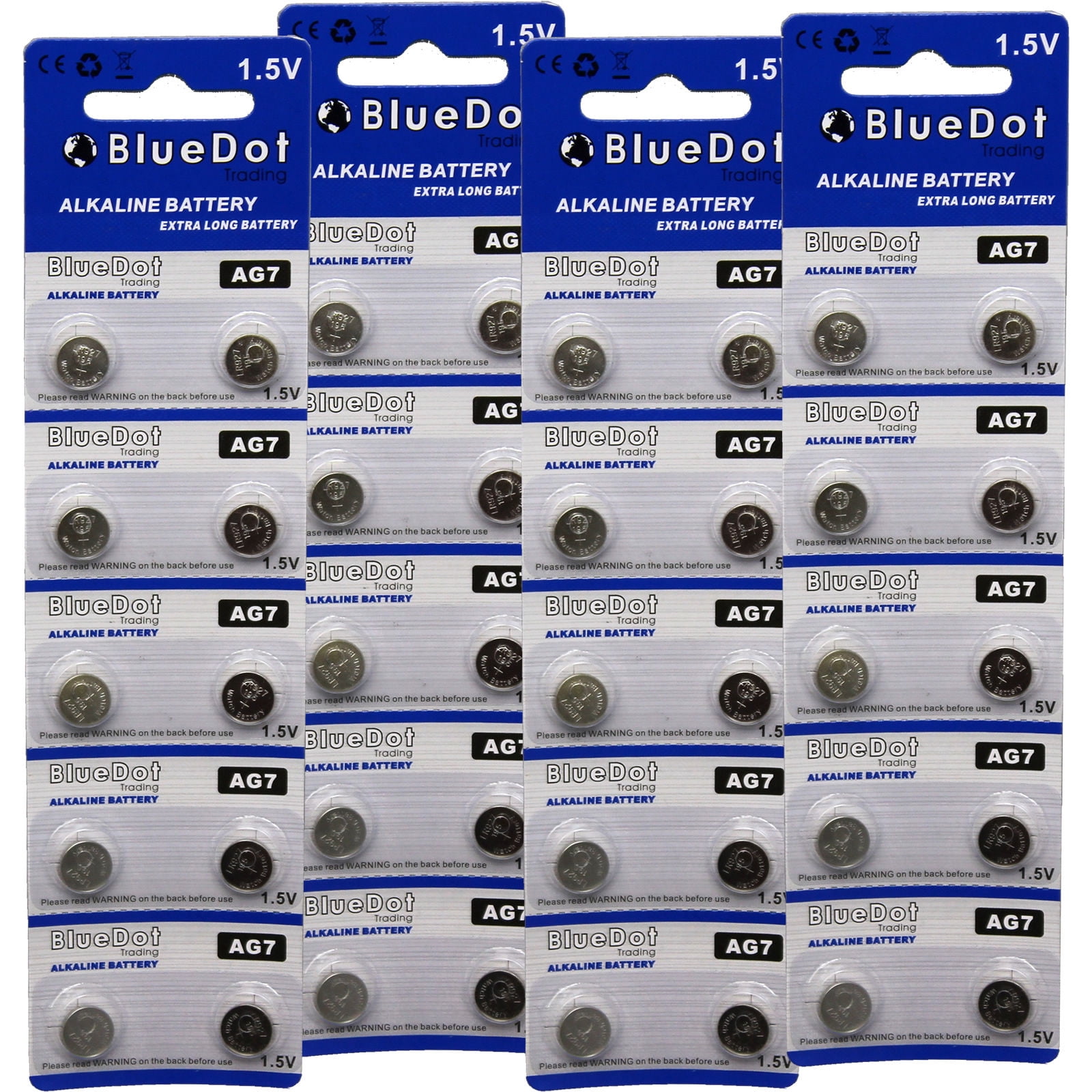 BlueDot Trading AG7 (also known as LR57 and LR926) Alkaline Button Cell Batteries - 40 Pack ...