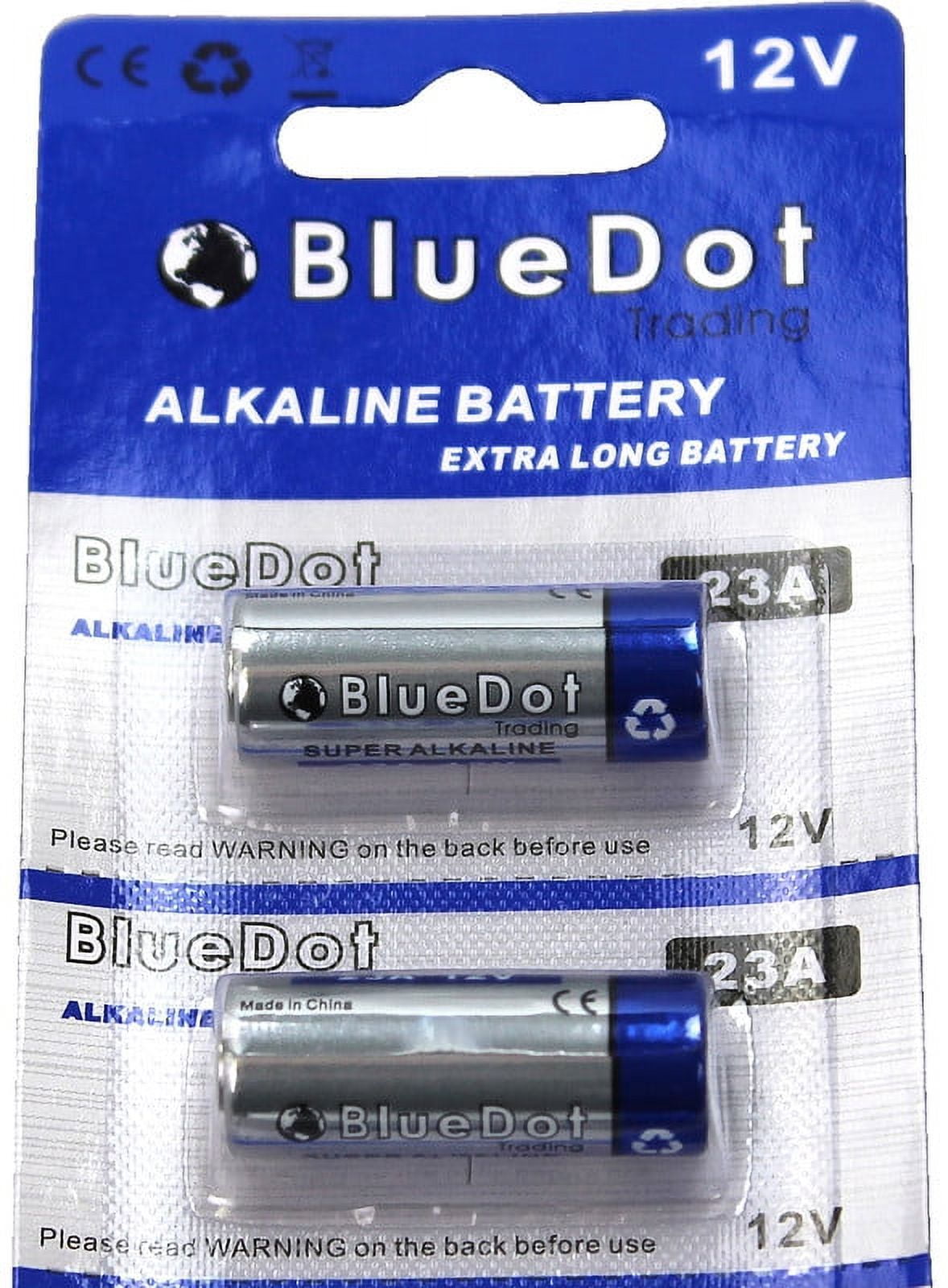 BlueDot Trading Brand 23A 12 Volt Extra Life Alkaline Batteries - 2 ...