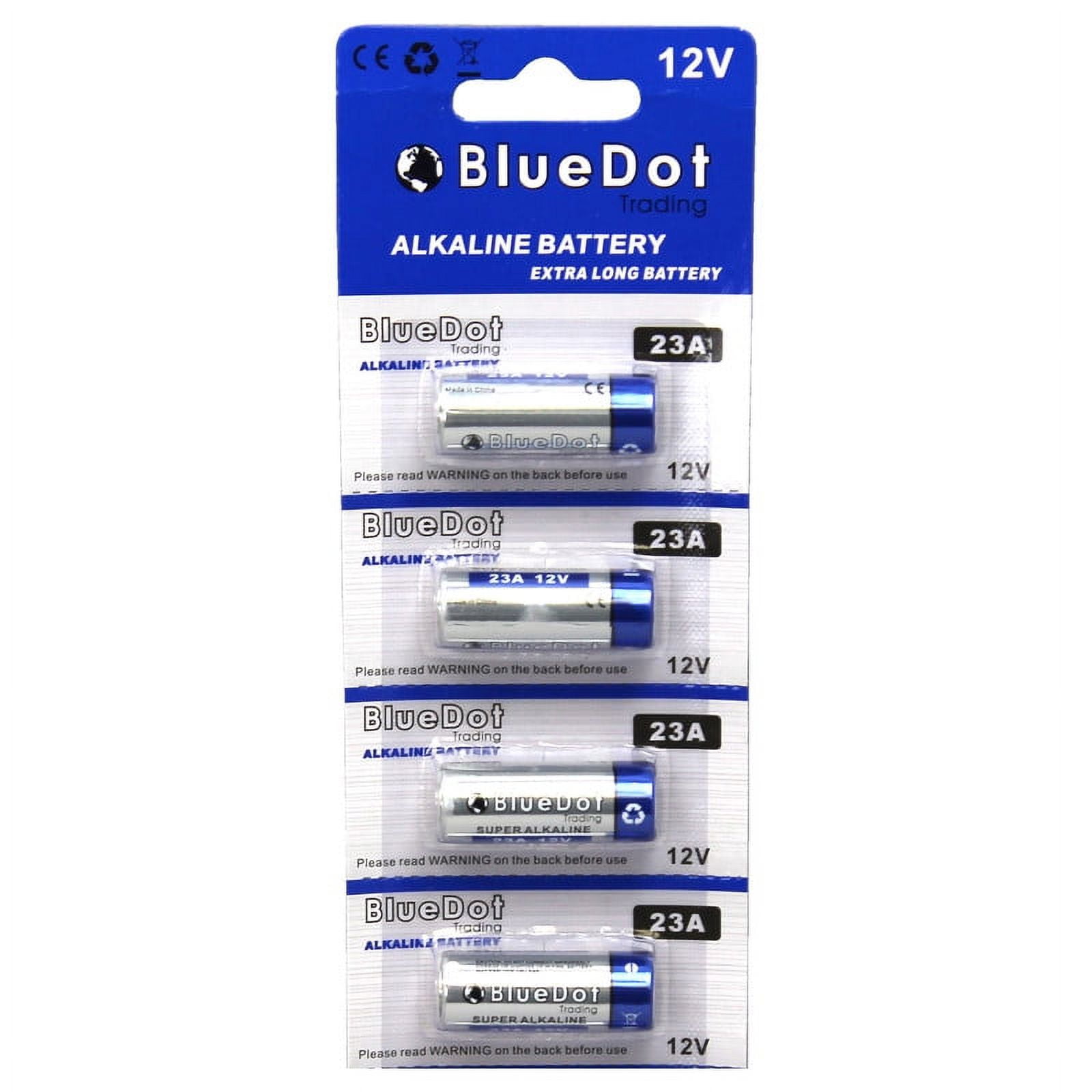 BlueDot Trading Brand 23A 12 Volt Extra Life Alkaline Batteries - 4 Pack - Walmart.com