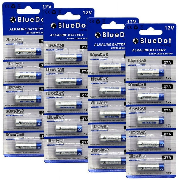 BlueDot Trading Brand 27A 12 Volt Extra Life Alkaline Batteries - 20 Pack - Walmart Business ...