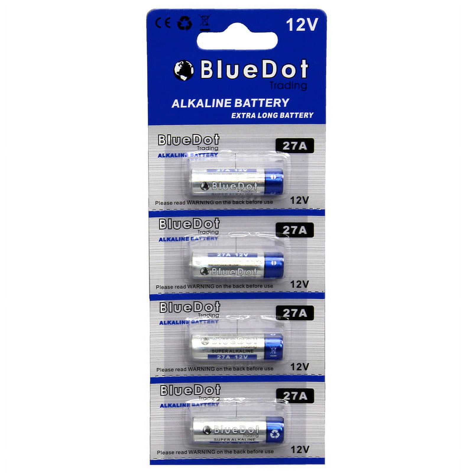 BlueDot Trading Brand 27A 12 Volt Extra Life Alkaline Batteries - 4 Pack - Walmart.com