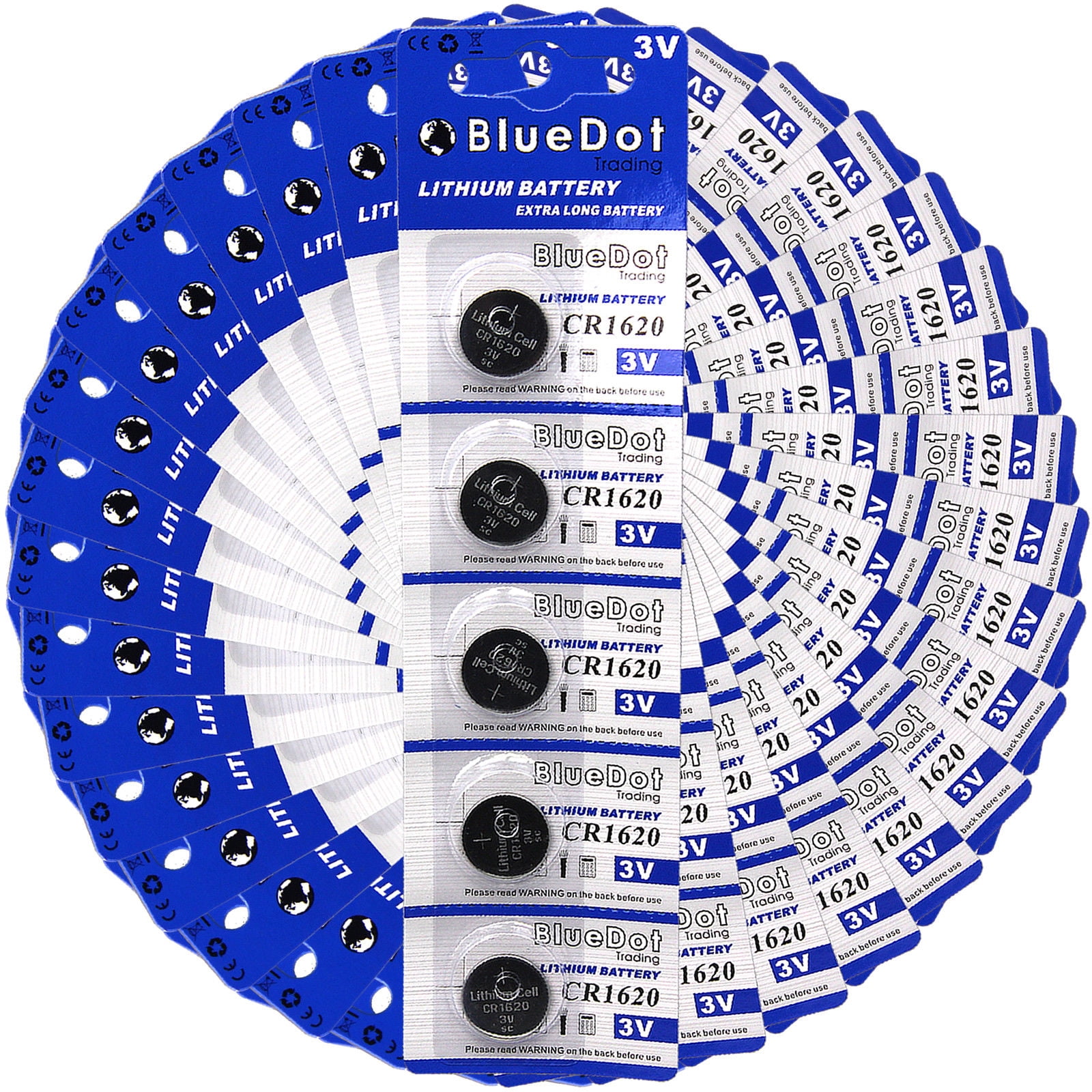 BlueDot Trading CR1632 Lithium Manganese Dioxide (Li-MnO2) Button Coin ...