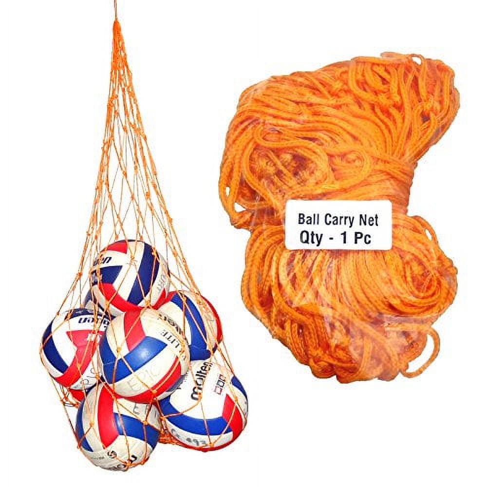 BlueDot Trading Multi-sport Braided Nylon Carrying Net Bag Holds 12 ...