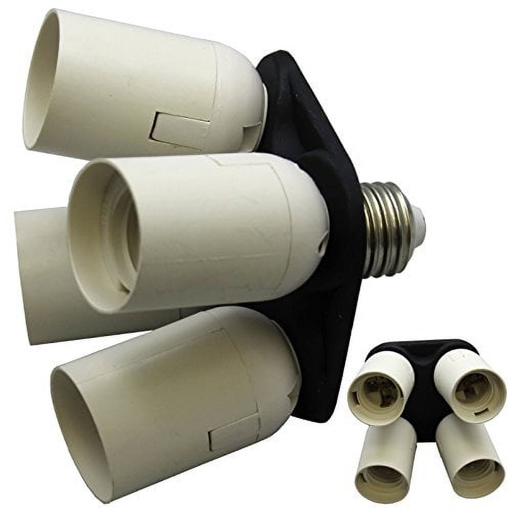 BlueDot Trading Photo Lamp Bulb Holder 1 to 4 Lamp Bulb Holder Socket ...