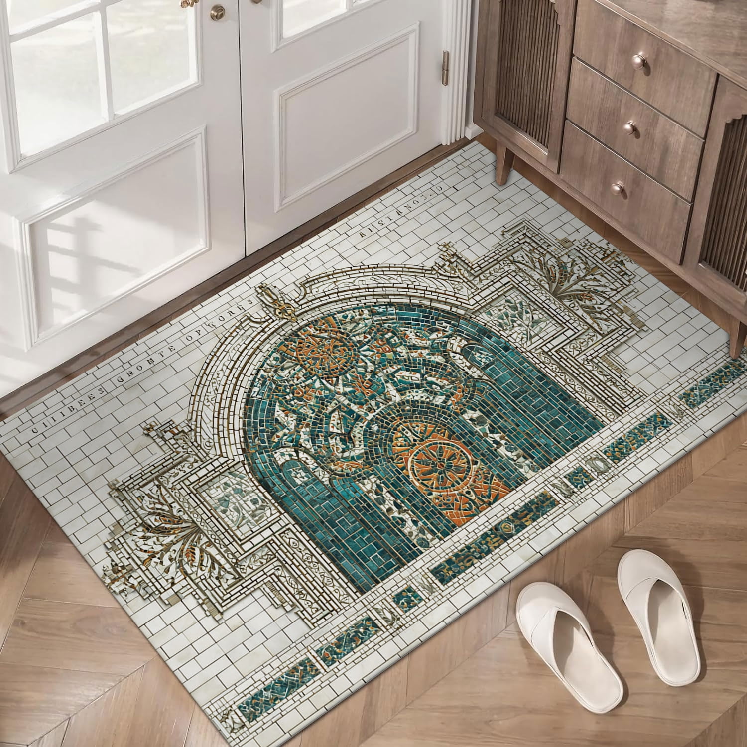 BlueDreamer 2x3 Entryway Rug for Front Door Bedroom Kitchen, Washable ...