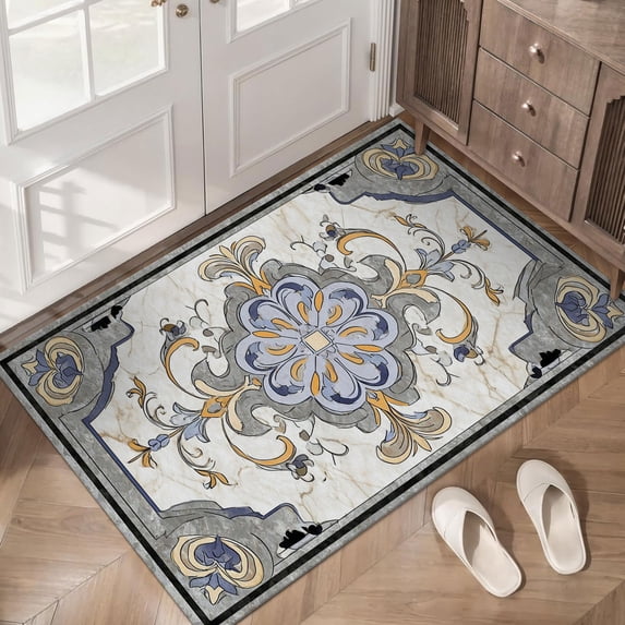 BlueDreamer 2x3 Entryway Rug for Front Door Bedroom Kitchen, Washable ...