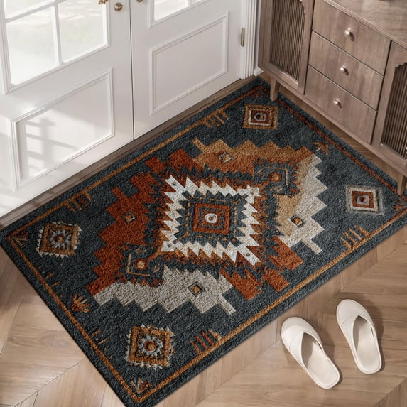 BlueDreamer 2x3 Entryway Rug for Front Door Bedroom Kitchen, Washable ...