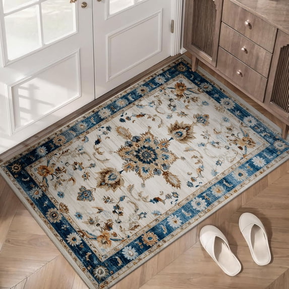 BlueDreamer 2x3 Entryway Rug for Front Door Bedroom Kitchen, Washable ...