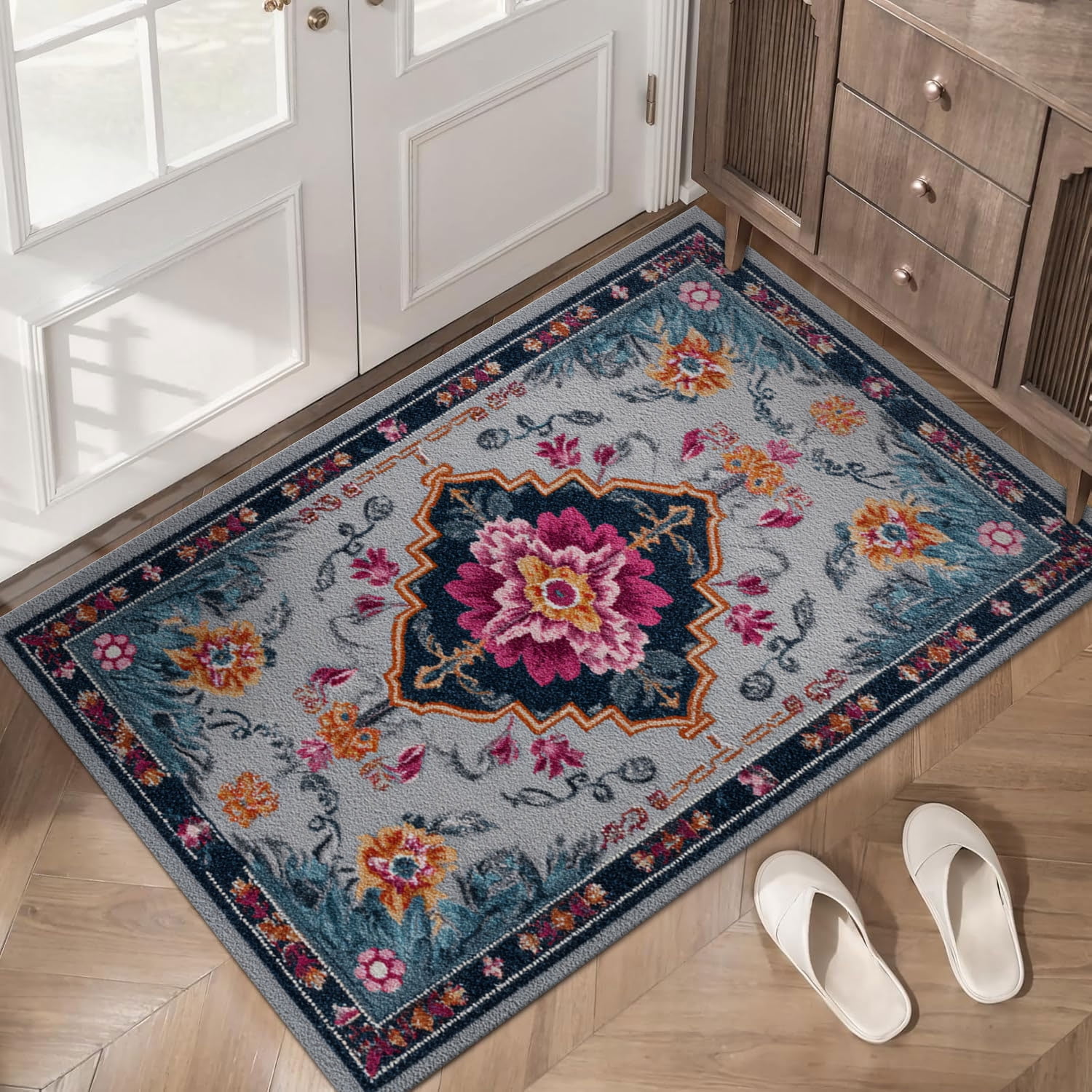 BlueDreamer 2x3 Entryway Rug for Front Door Bedroom Kitchen, Washable ...