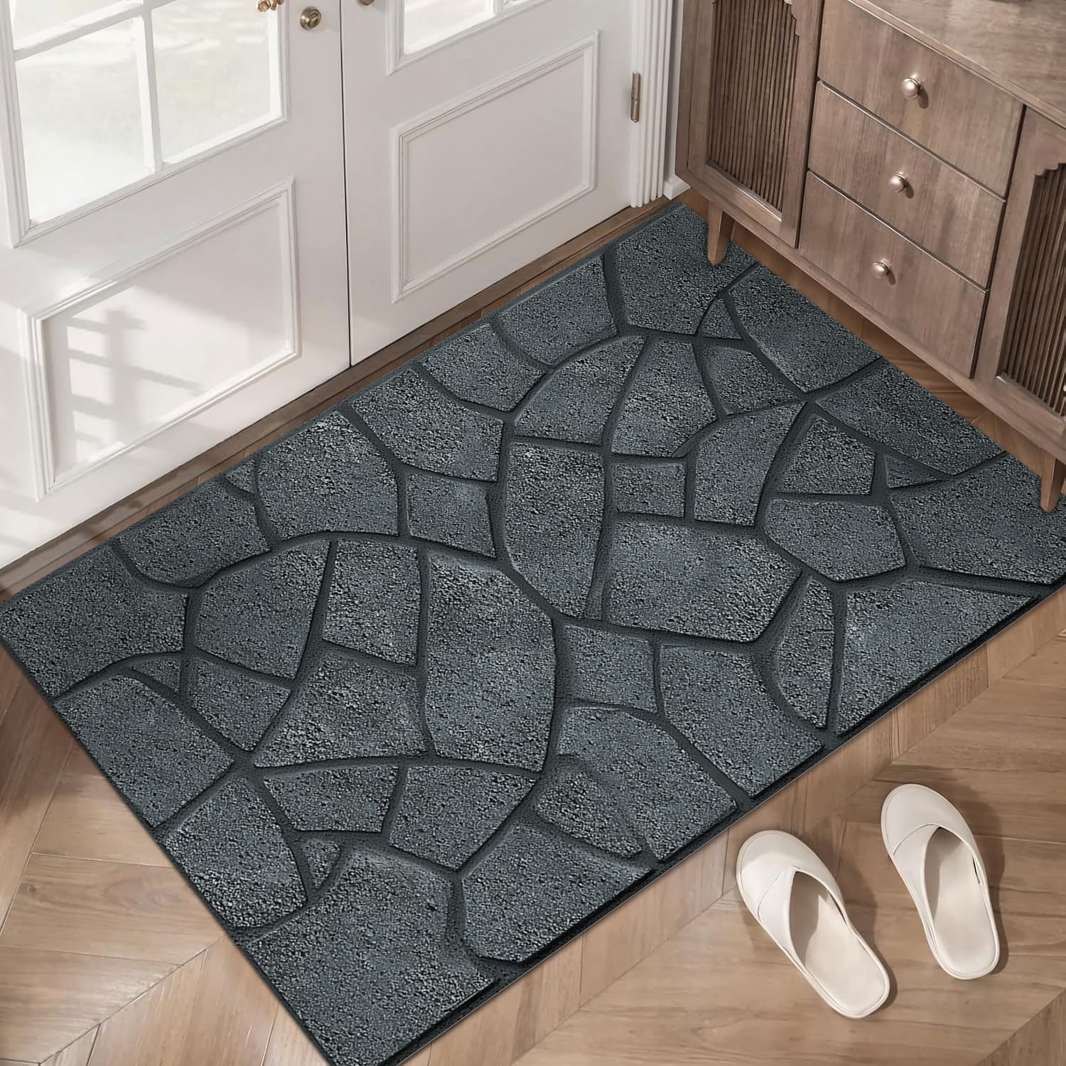 BlueDreamer 2x3 Entryway Rug for Front Door Bedroom Kitchen, Washable ...