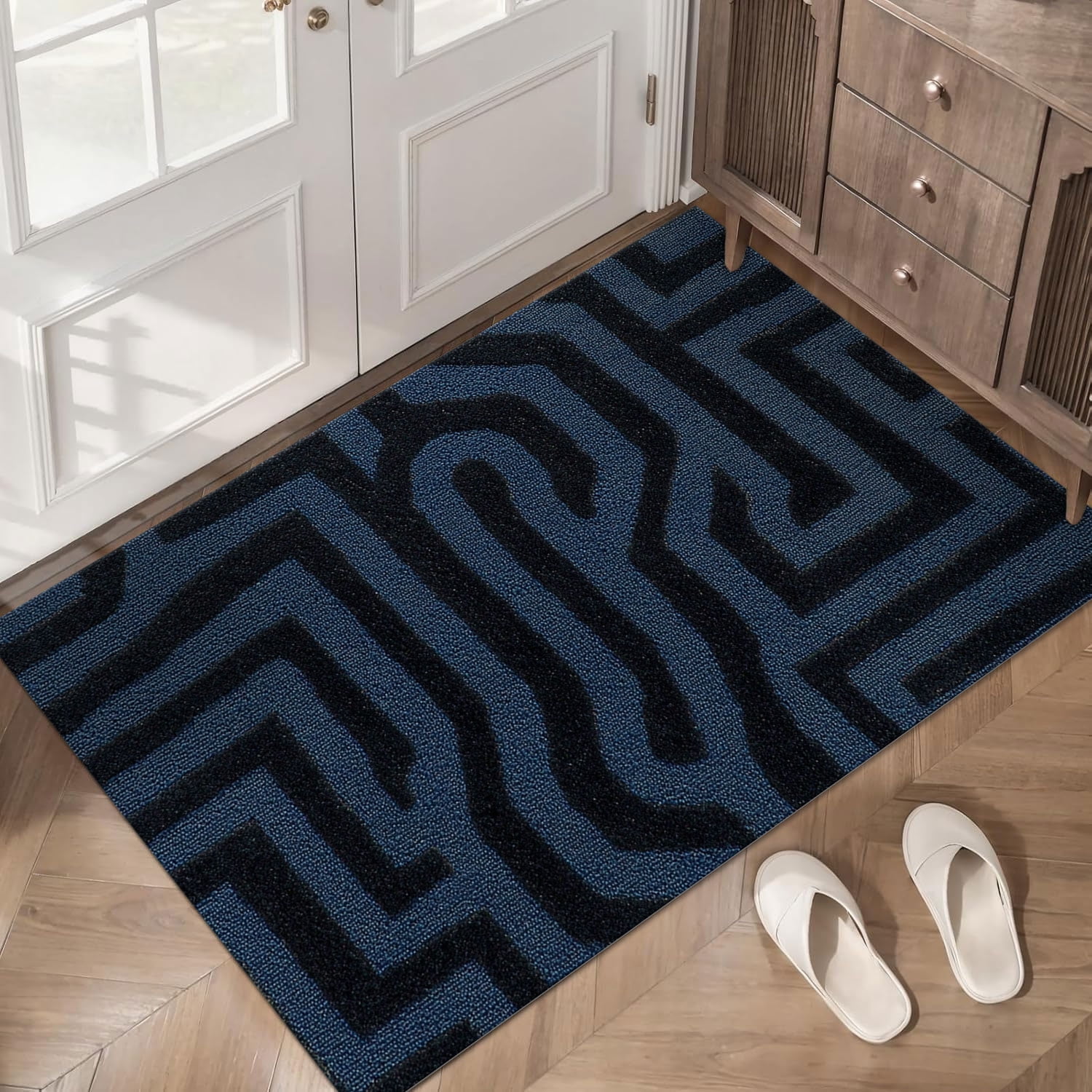 BlueDreamer 2x3 Entryway Rug for Front Door Bedroom Kitchen, Washable ...