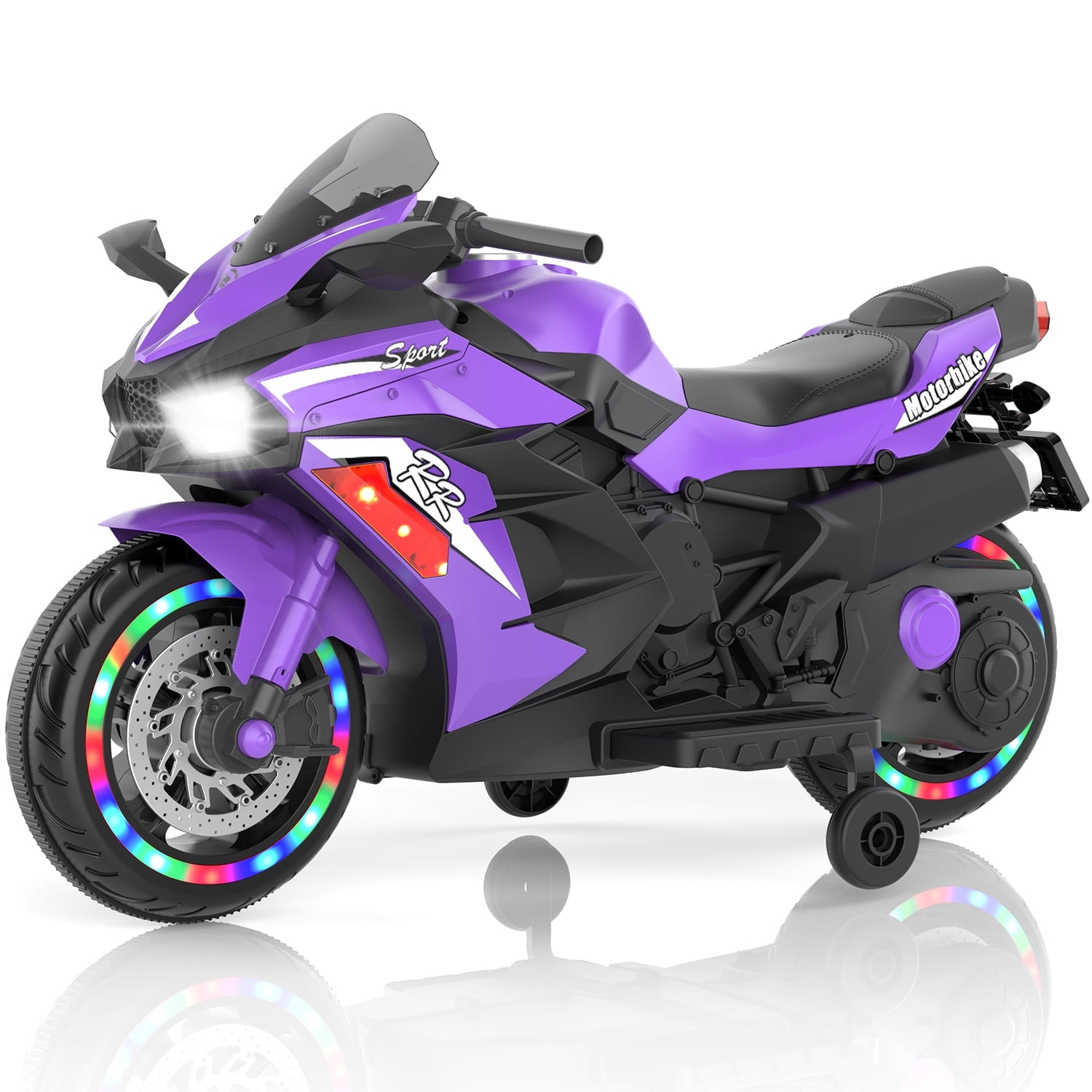 BlueDreamer Electric Motorcycle for Kids, 2 Wheel Motorcycle with 12V ...