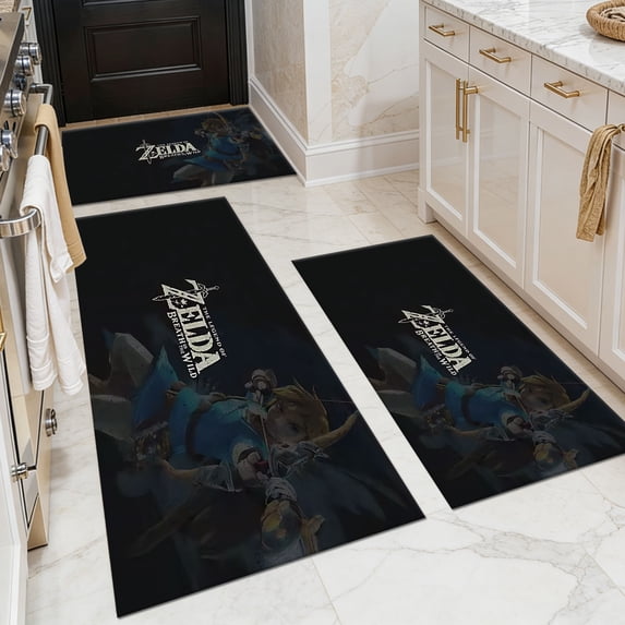 BlueDreamer Kitchen Rugs and Mats 3 PCS Set,Non Skid Washable Absorbent ...