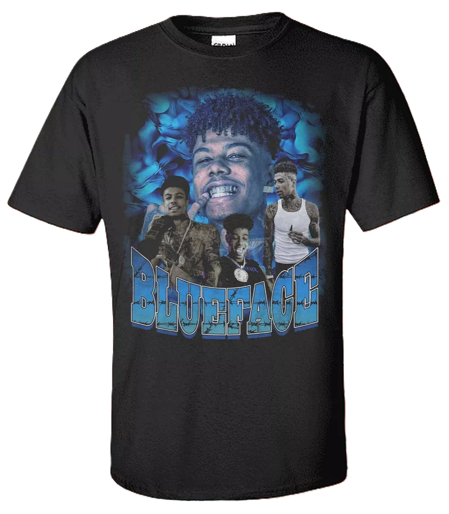 BlueFace 90s style Bootleg tee Hip-Hop Rap Music, Rap Tee, For Rap Fan ...
