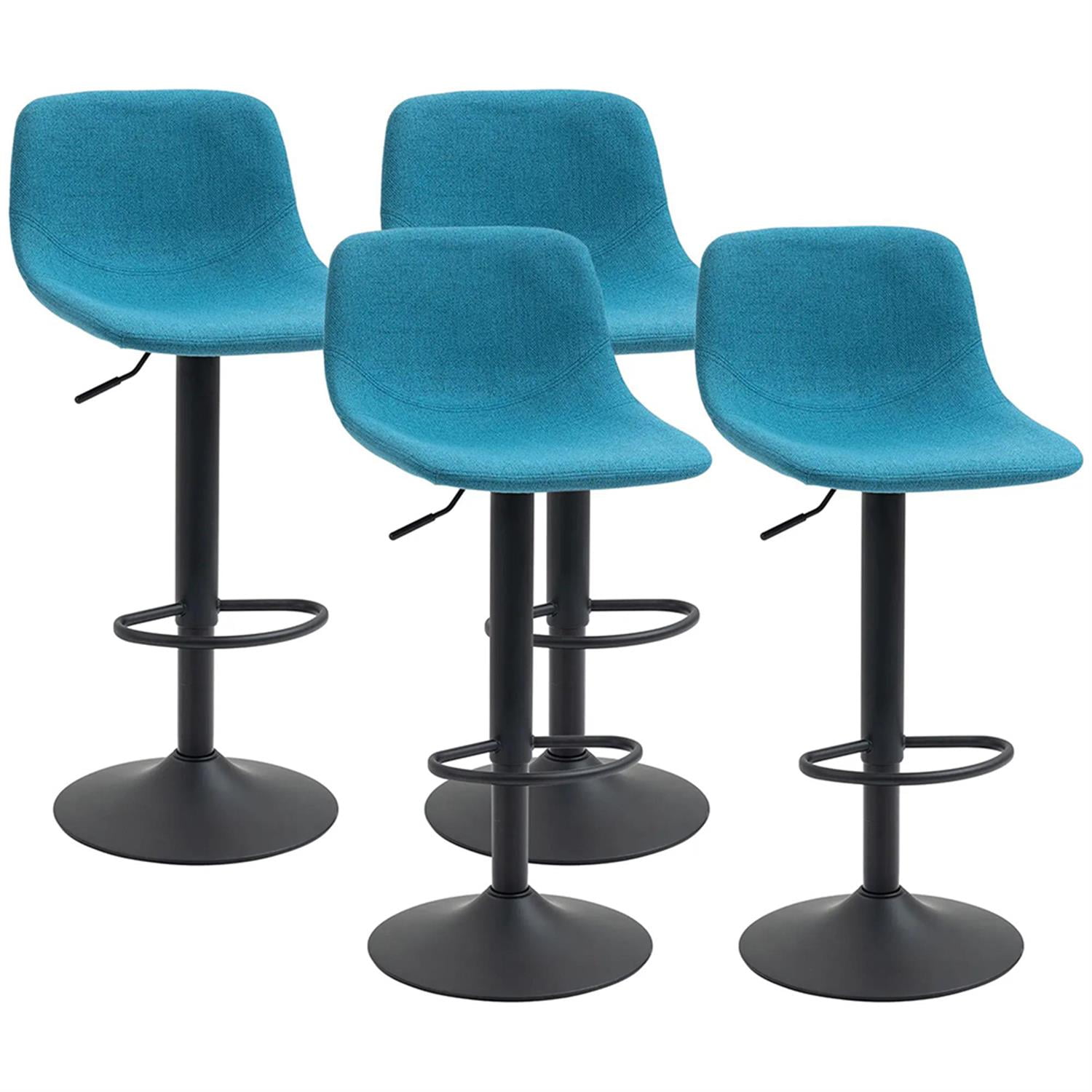 BlueFinihen Modern Swivel Bar Stool Set of 4 with Adjustable Height ...
