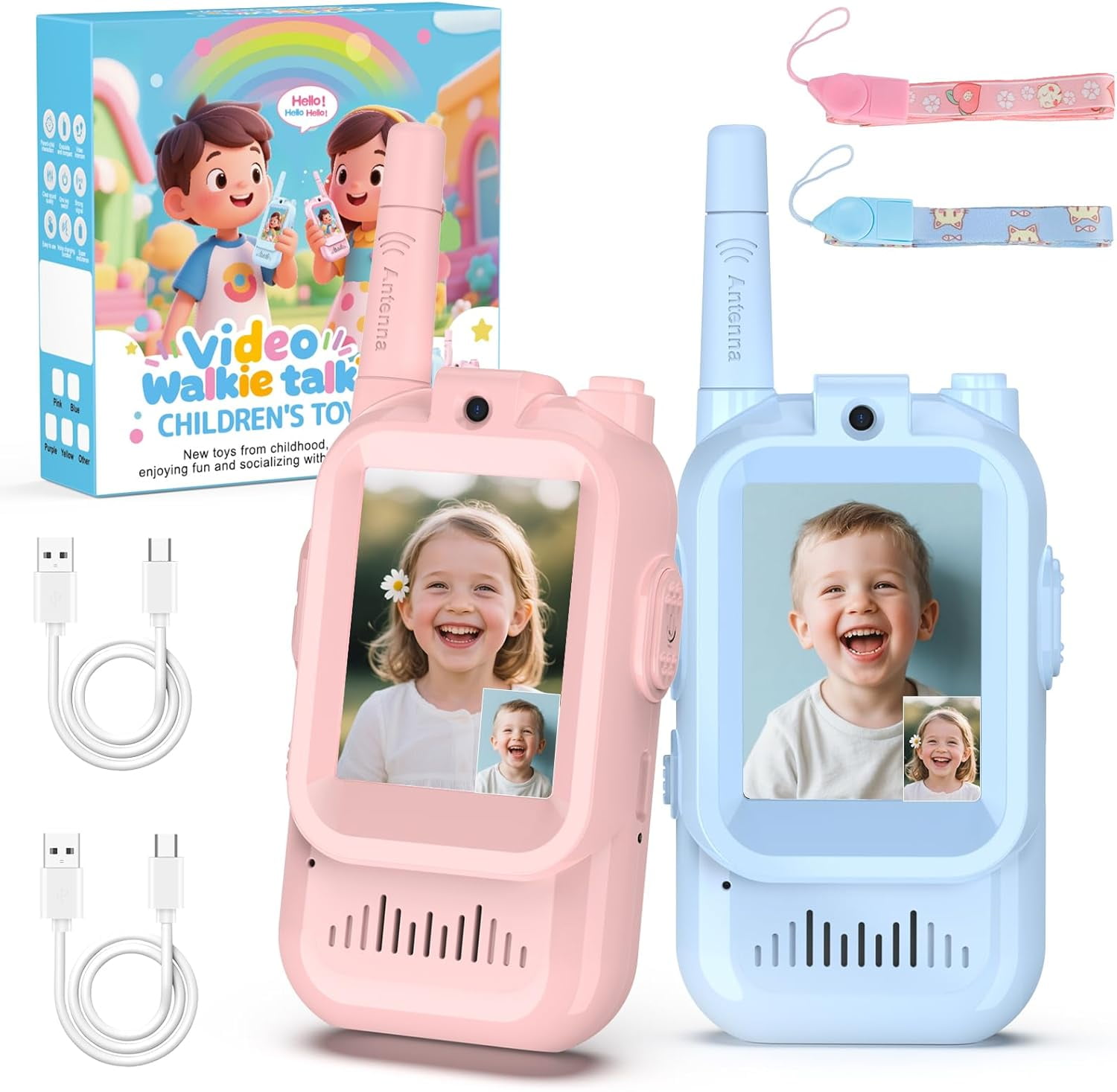 BlueFire Kids Walkie Talkies with Video – Screen Display Toy Radios ...