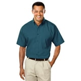 BlueGeneration Mens Short Sleeve Easy Care Poplin With Matching Buttons ...