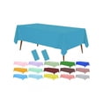 BlueGreen Plastic Tablecloth, 2 Pack 54 x 108 Inch Disposable ...