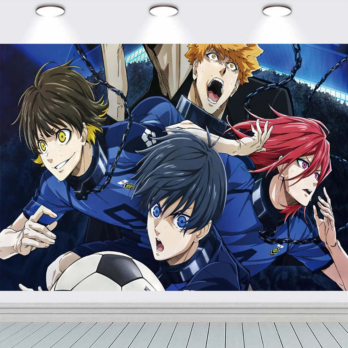 BlueLock Soccer school Backdrop Taspestry Wall Decor Banner Party ...