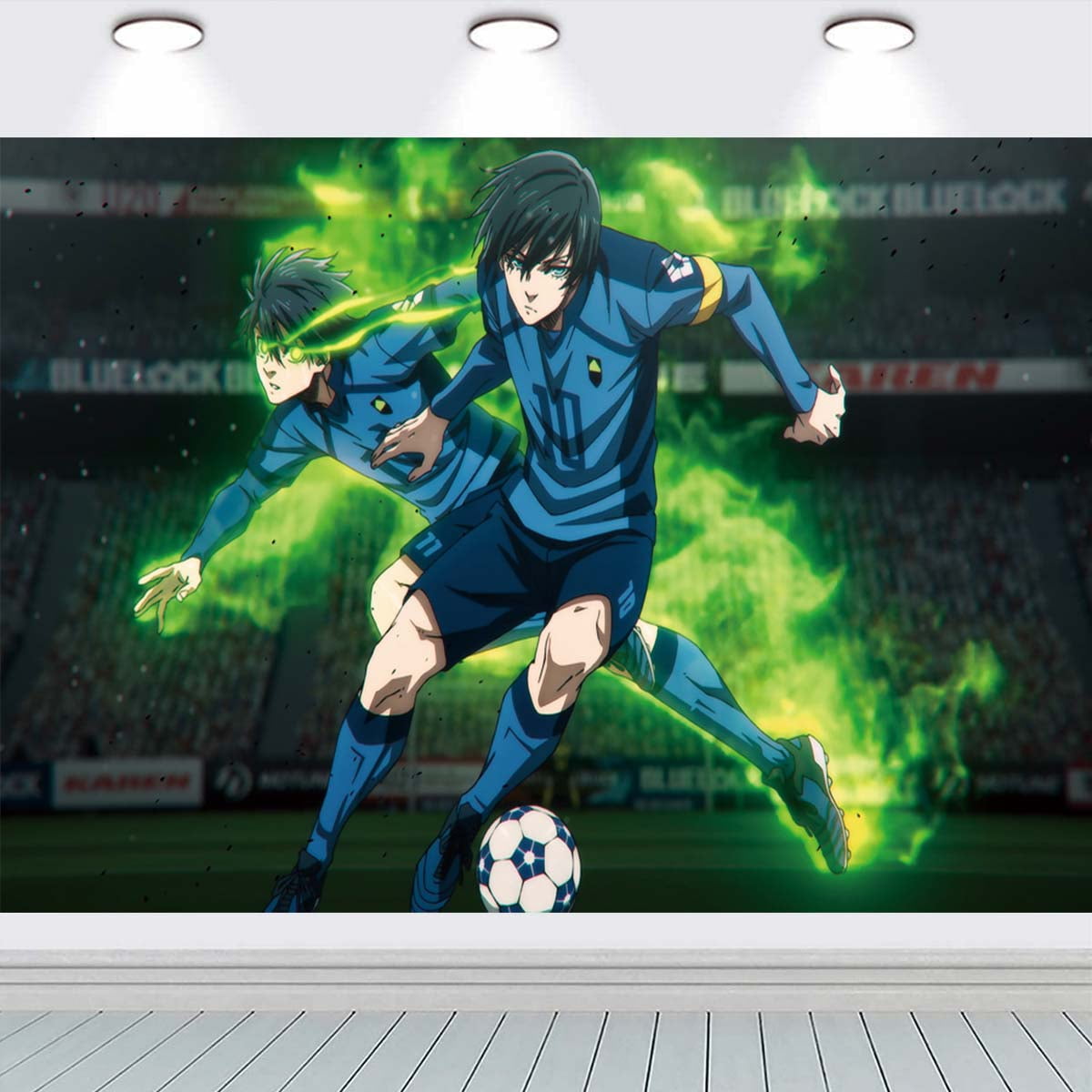 BlueLock Soccer school Taspestry Wall Decor Background Backdrop Party ...