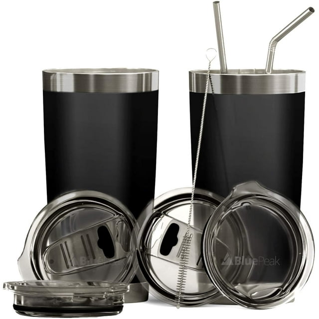 Bluepeak Double Wall Stainless Steel Vacuum Insulated Tumbler Set 2