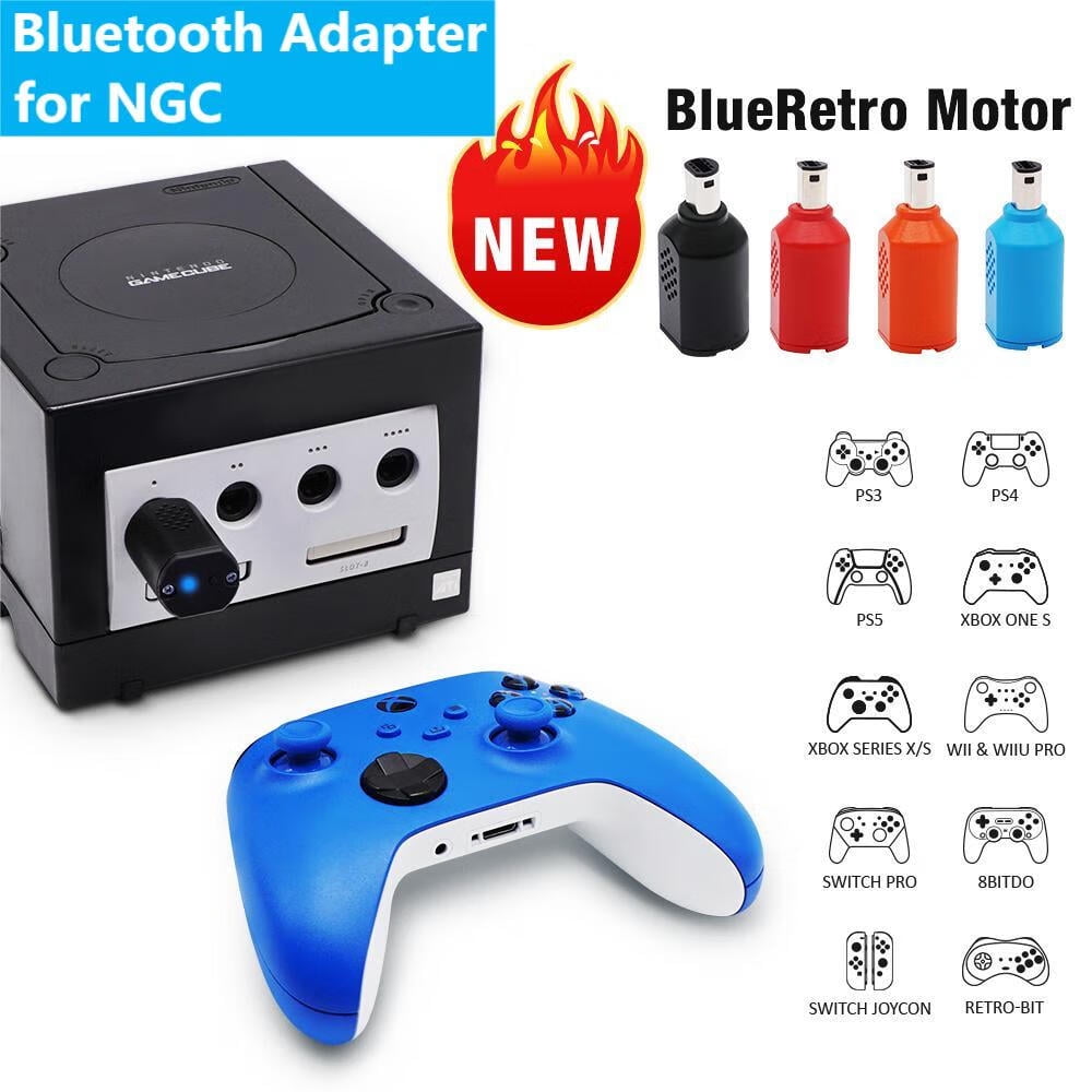 BlueRetro Wireless Controllers Adapter for NGC Console - Walmart.com