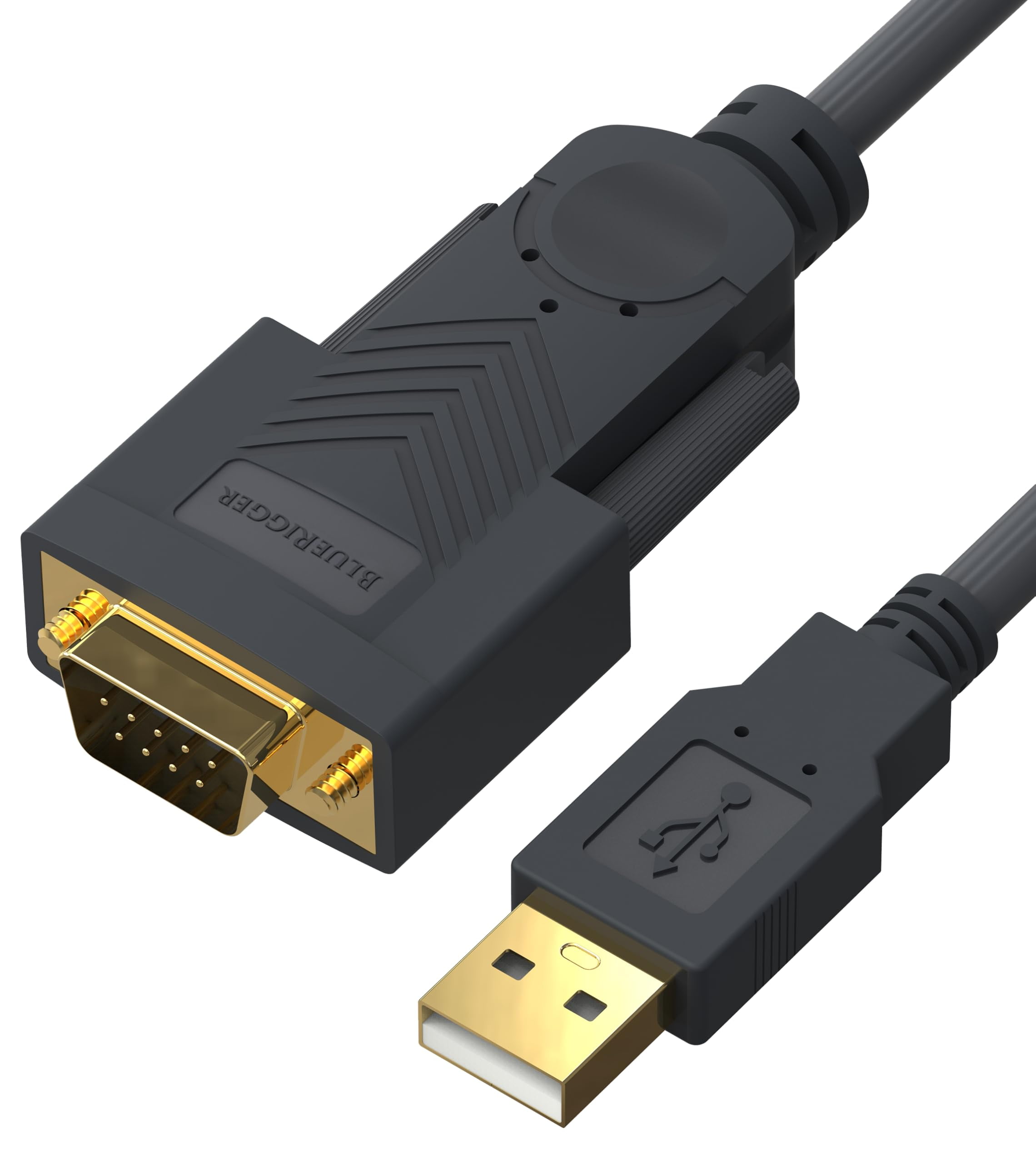 BlueRigger USB to RS232 RRF12 Serial Adapter Cable USB 2.0 to DB9 Male ...