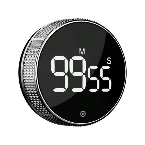 BlueSnail Digital Kitchen Timer with 3" LED Display, Magnetic Rotary ...