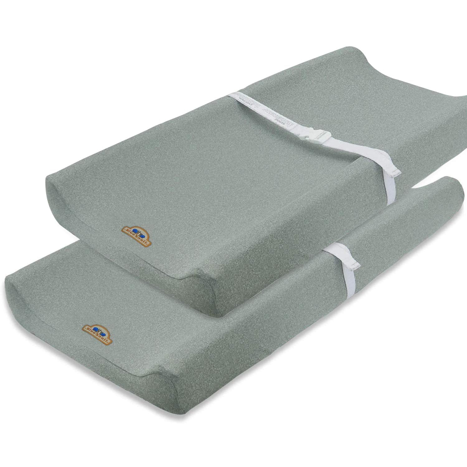 BlueSnail Super Soft and Stretchy Changing Pad Cover 2pk (Gray ...