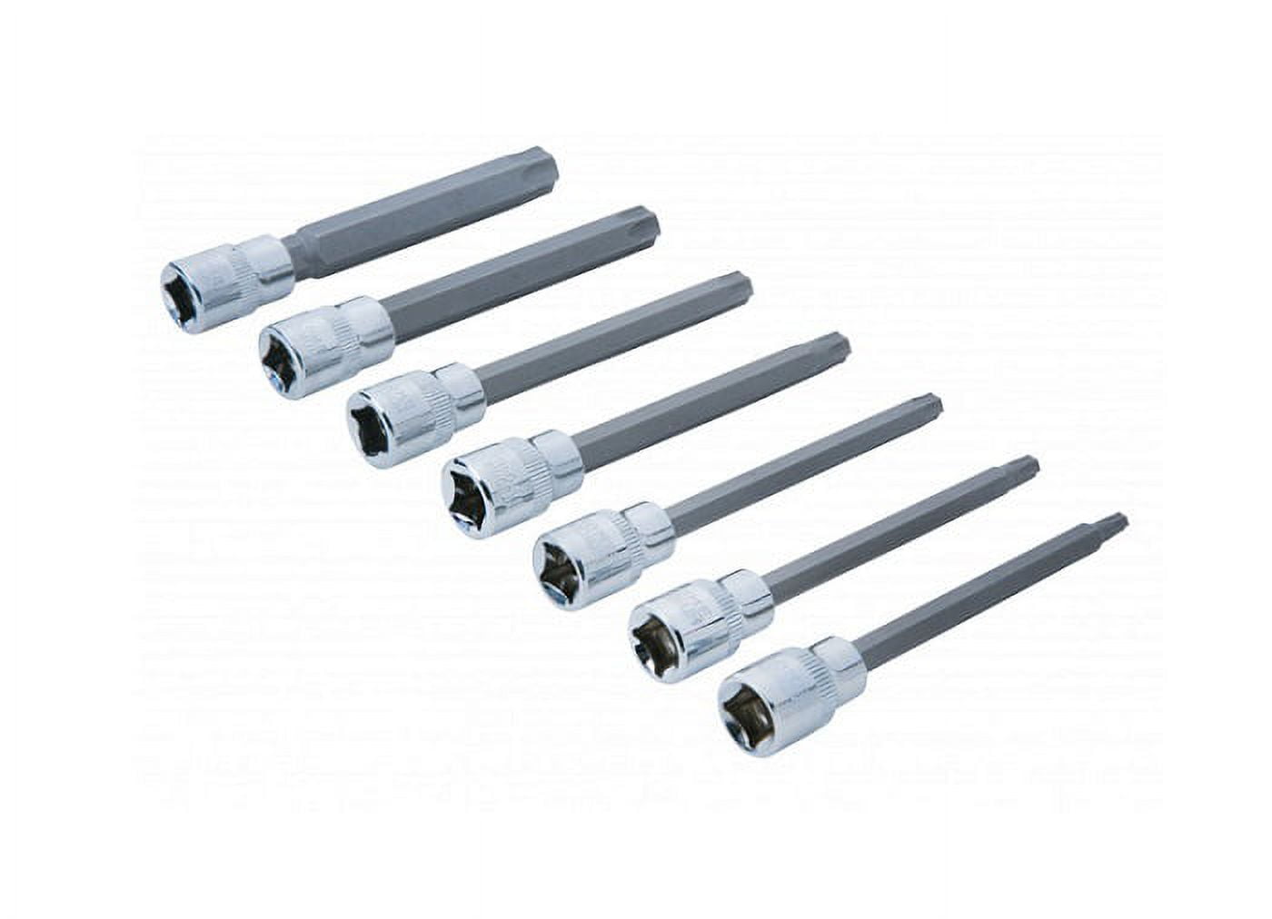 BlueSpot 7 PCE 3/8" Extra Long Torx Socket Bit Set (T25-T60) - Walmart.com